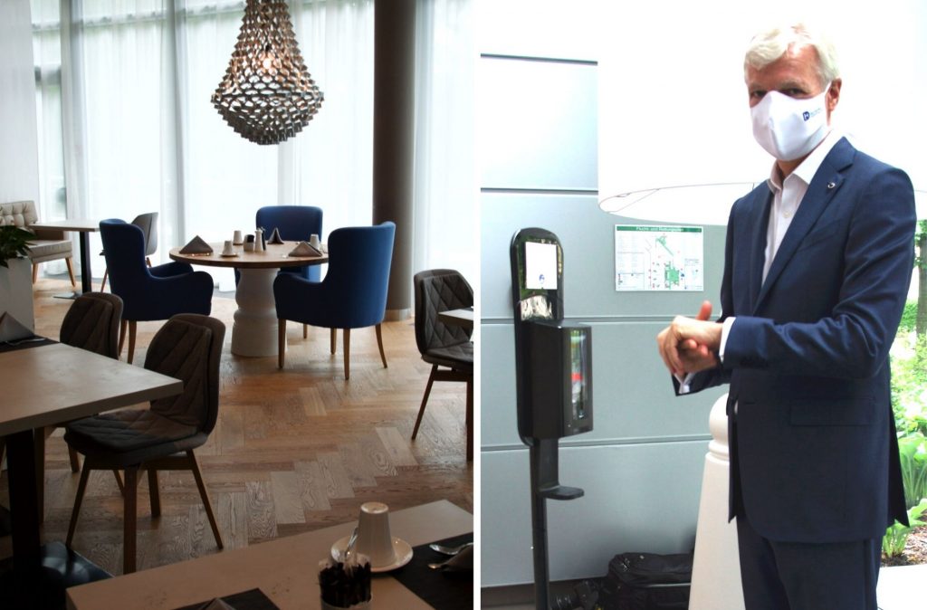 Thomas Willms präsentiert persönlich das neue Hygienekonzept der Gruppe ...