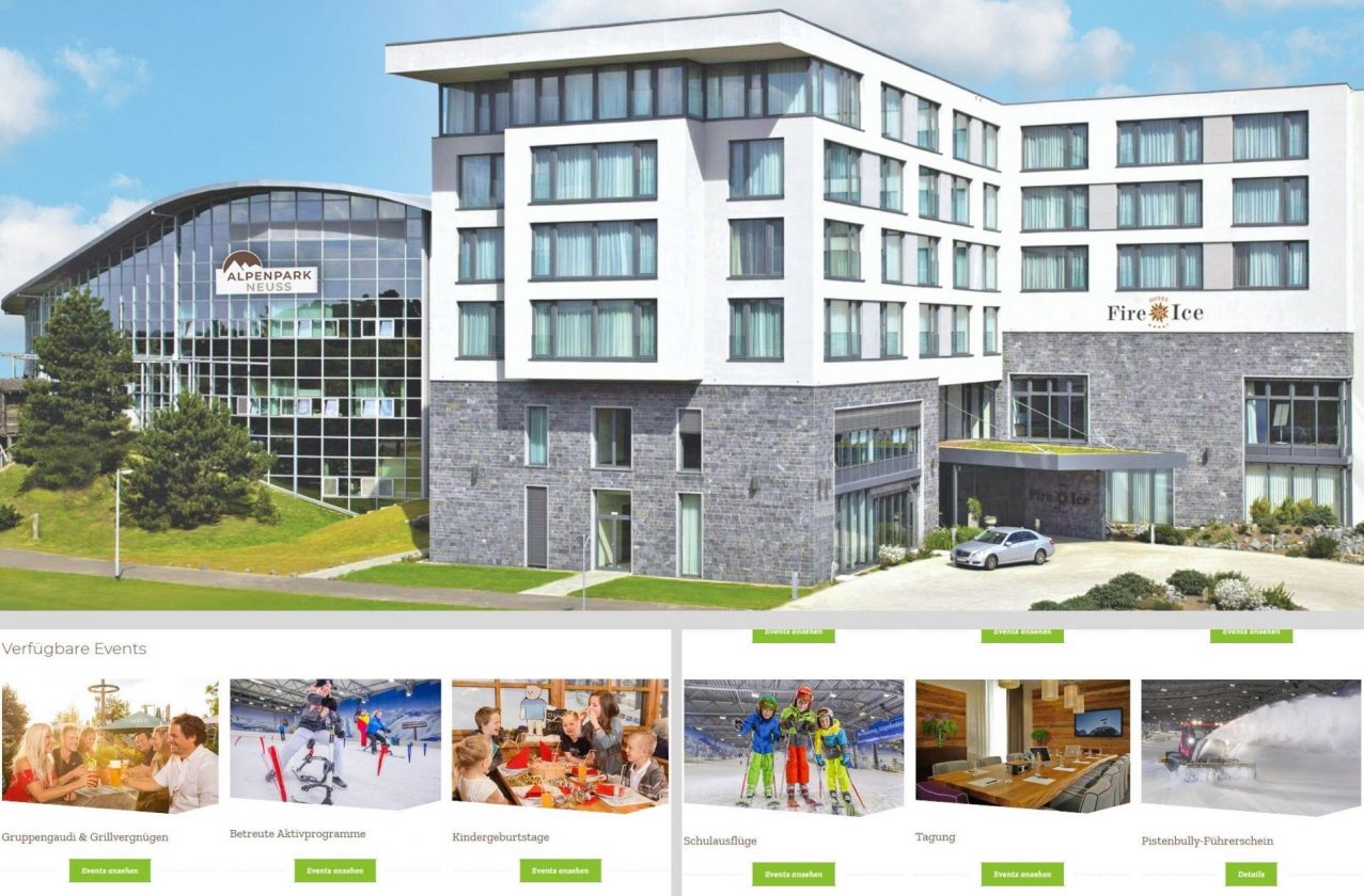 Hotel Fire & Ice und Alpenpark Neuss setzen Echtzeitlösung um - Tophotel.de